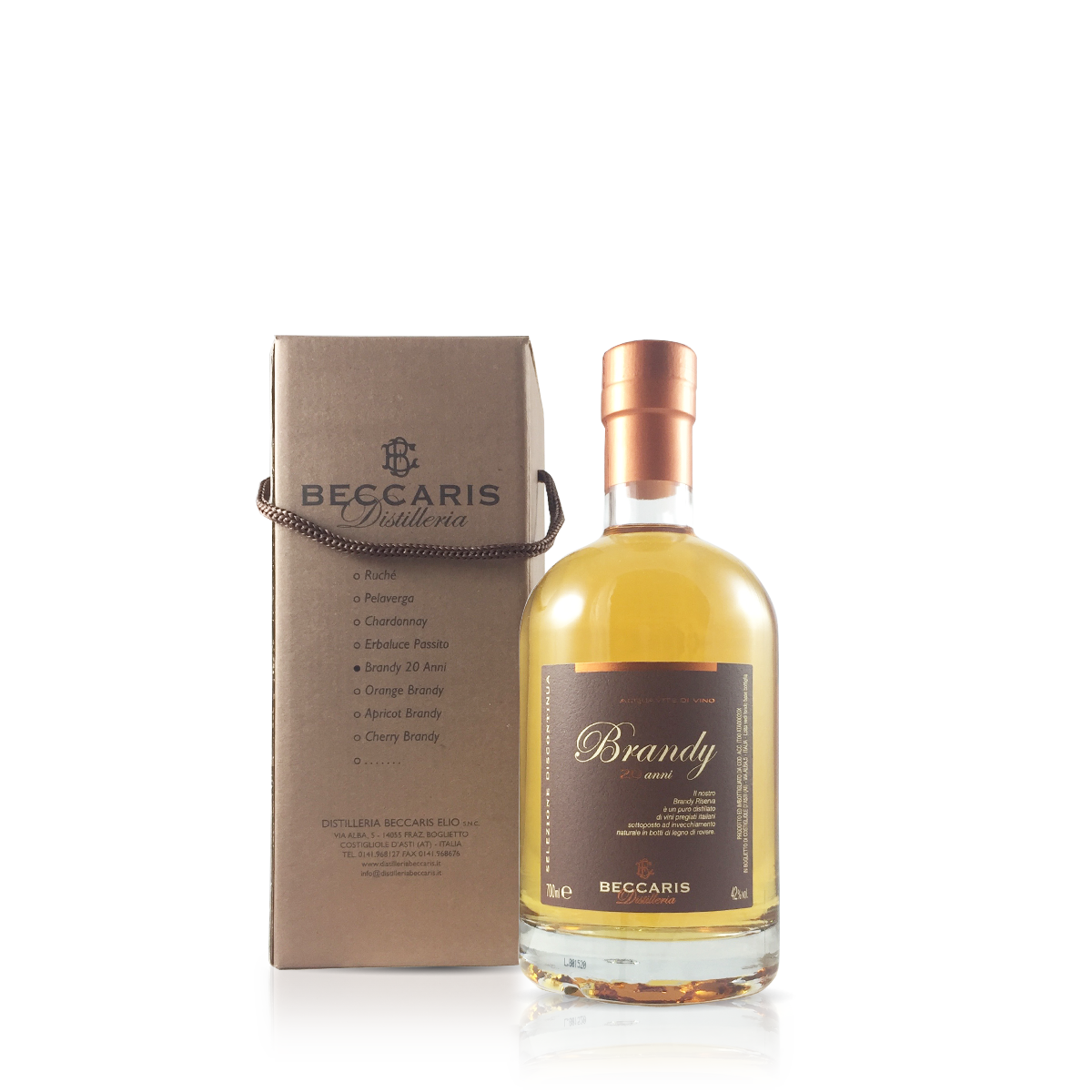 Brandy 20 Anni Riserva Beccaris Piemont – Weinberg Shop
